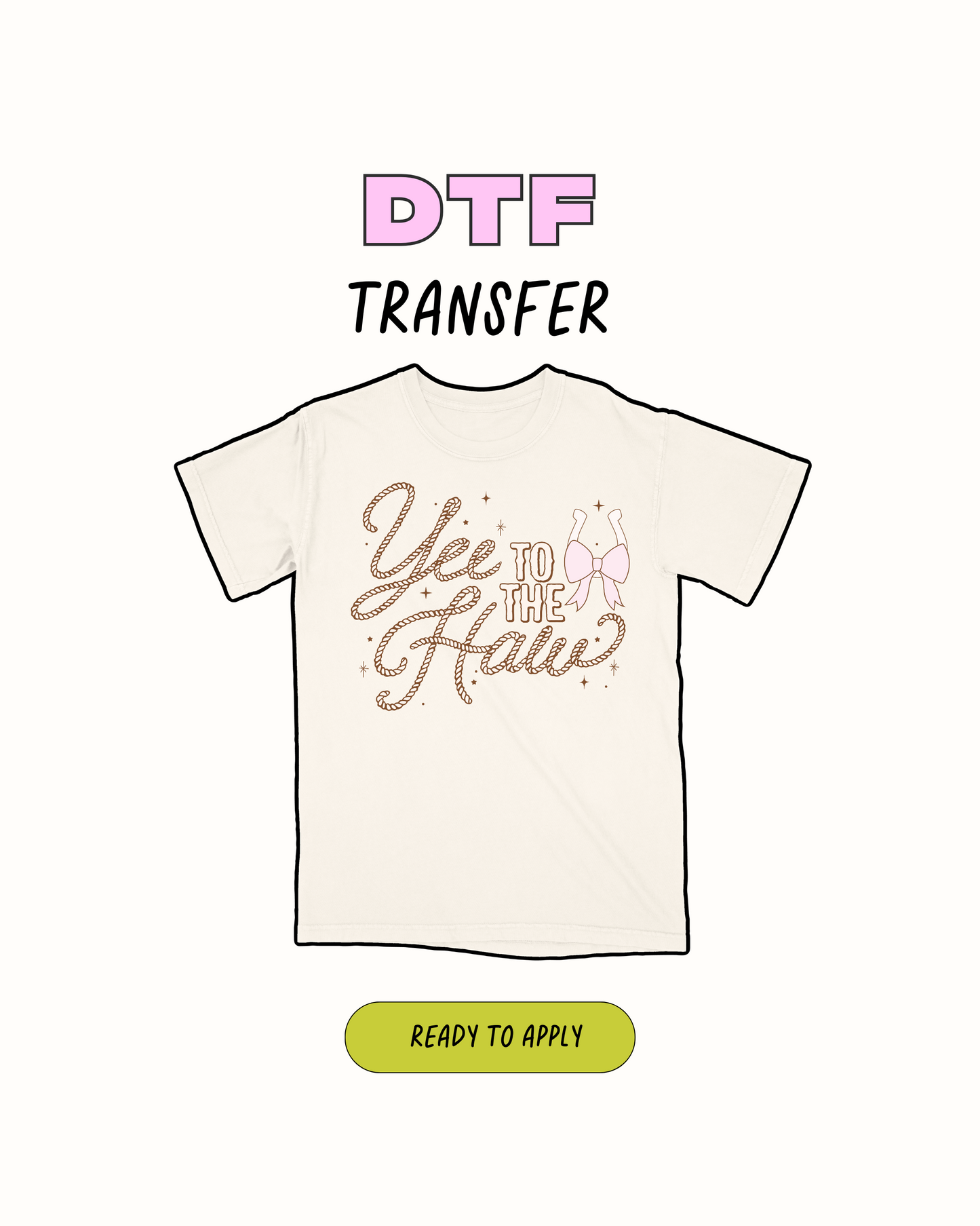 Yee to the Haw - DTF Transfer – Sevenheartsprints